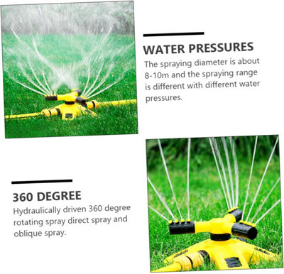 1 Set Sprinklers Rotary Tool Automatic Rotating Sprinkler for 360 ...