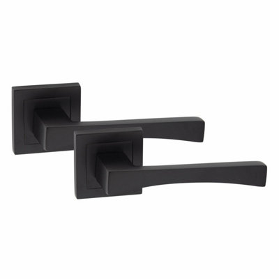 1 Set Wave Design Internal Door Handles Sets With Latch and BB HInges ...