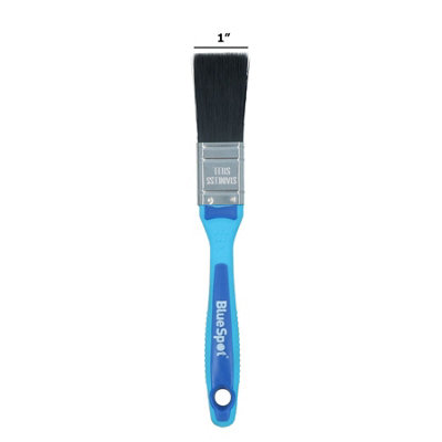 1" SYNTHETIC PAINT BRUSH PAINTING + DECORATING BRUSHES SOFT GRIP HANDLE ...