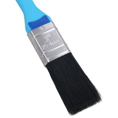 1" Synthetic Paint Brush Painting + Decorating Brushes Soft Grip Handle ...