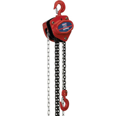 1 Tonne Chain Block - Hardened Alloy Chains - 2.5m Drop - Mechanical ...