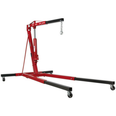 1 Tonne Long Reach Engine Crane with Extendable Legs and Heavy-Duty ...