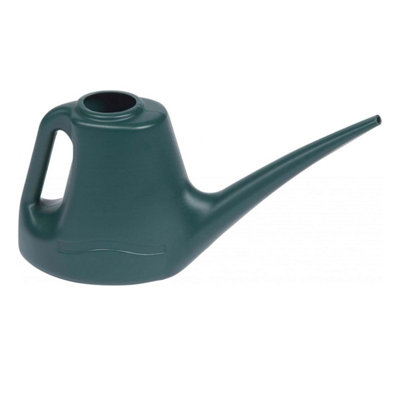 1 x 1 Litre Handy Sized Lightweight Green Plastic Watering Can With Handle
