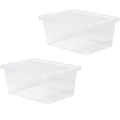 1 x 12 Litre Multipurpose Plastic Storage Container Useful Box Complete ...