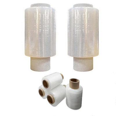 1 x 150mm Clear Strong Plastic Cling Film Protective Pallet Shrink Wrap Roll