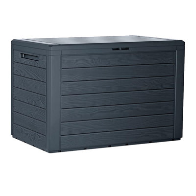 1 X 190L LARGE OUTDOOR MULTIPURPOSE GARDEN FURNITURE STORAGE BOX WITH LID