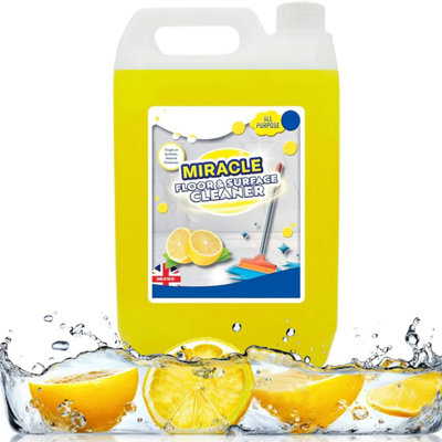 1 x 2.5 Litre All Purpose Concentrated Lemon Floor Cleaner Great On All ...