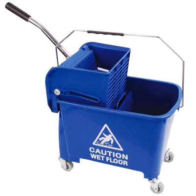 1 X 20 LITRE PRINTED BLUE KENTUCKY DUAL BUCKET & WRINGER SYSTEM WITH ...