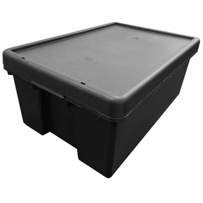 1 x 24L Extra Large Super Strong Black Impact Resistant Heavy Duty ...