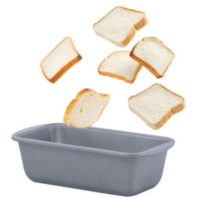 1 x 2lb Non-Stick Bread & Cake Long Rectangular Oven Pan Fridge ...
