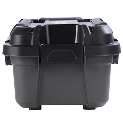 1 x 31L Black Storage Bunker Trough Trunk Heavy Duty Robust DIY ...