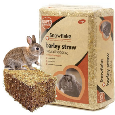 1 x 3KG Soft Flake Barley Straw Animal Bedding For Small Animals