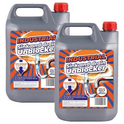 1 x 5 Litres Heavy Duty Sink Drain Unblocker Plug Hole Toilet Cleaner