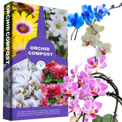 1 x 50 Litres (5 x 10 Litres) Orchid Potting Compost Mix For Lovely ...