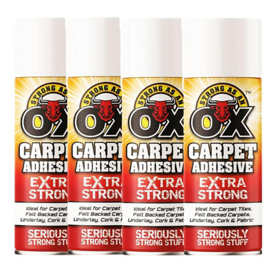 1 x 500ml Seriously Strong As An OX Carpet, Tiles, Underlay & Fabric ...