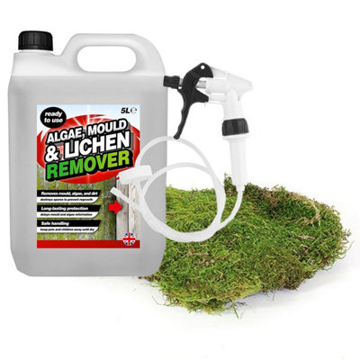 1 x 5L Algae, Mould & Lichen Remover Prevents Regrowth Ready To Use ...