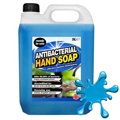 1 X 5L ANTIBACTERIAL LIQUID HAND SOAP NON-STICKY IDEAL FOR EVERYDAY USE