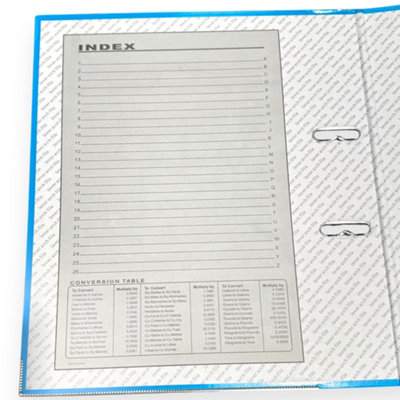 1 x Blue Lever Arch File A4 Ring Binder Folder Files Office Document ...