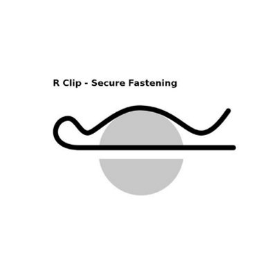 1 x Clevis Pins Metric Securing Fasteners M8 x 25mm with Retaining R Clips