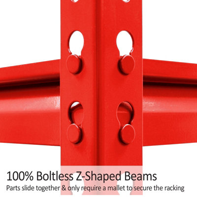 1 x Corner Garage Racking Shelving Unit & 4 x Single Racking Storage Units