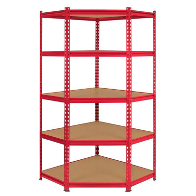 1 x Corner Garage Racking Shelving Unit & 4 x Single Racking Storage Units
