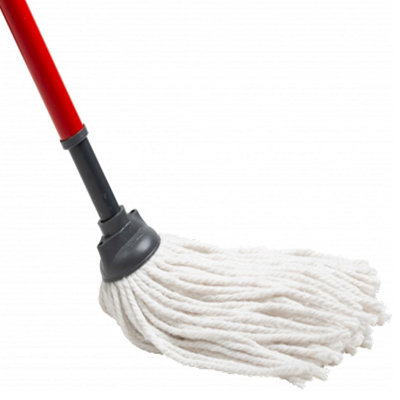 1 x Cotton Floor Mop Super Absorbent Cotton Mop Head With Handle
