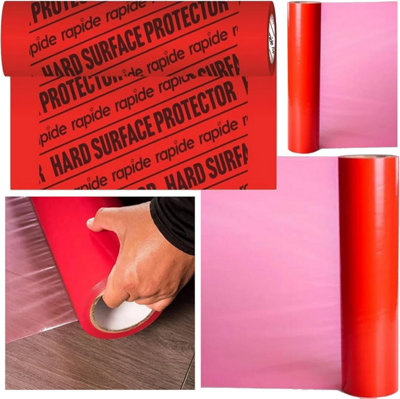 1 x DIY Hard Floor & Surface Dust Protection Film Sheet Non-Slip Semi ...