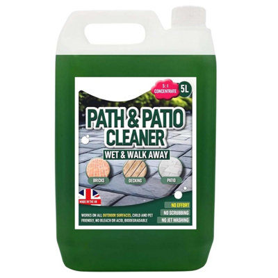 1 x Fluid Green Patio & Path Cleaner 5L Stain Remover Cleaning Solution ...