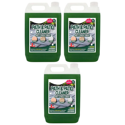 1 x Fluid Green Patio & Path Cleaner 5L Stain Remover Cleaning Solution ...
