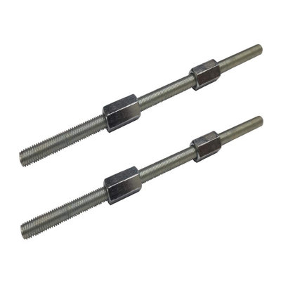 1 x Fully Threaded Screw Rod M10 x 300mm Steel Studding Bar & 2 ...