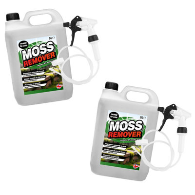 1 x Long Lasting Ready To Use 5 Litre Moss Remover With Long Hose ...