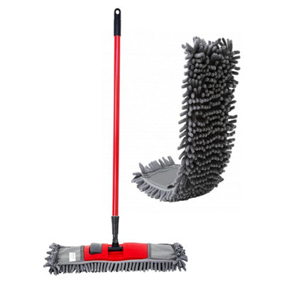 1 x Microfibre Noodle Head Mop For Cleaning Floors Wet or Dry Ideal For ...