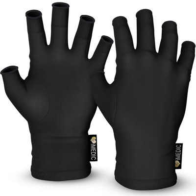 1 x Pair of Fingerless Arthritis Gloves - Provide Relief & Compression for Painful, Swollen ...