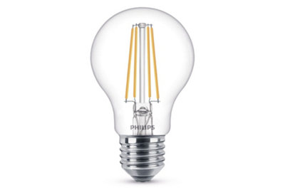 1 x Philips LED Clear E27 60w Edison Dimmable Light Bulb Lamp 806lm ...
