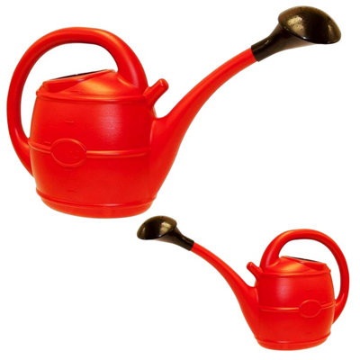 1 x Red 10L Watering Can With Sprinkler Rose Head For Outdoor Indoor ...