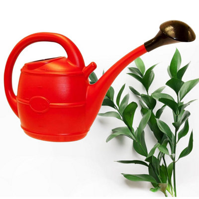 1 x Red 10L Watering Can With Sprinkler Rose Head For Outdoor Indoor ...