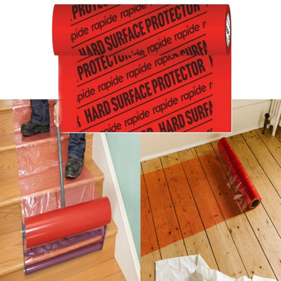 1 x Semi-Adhesive Hard Floor Protection DIY Dust Sheet Cover for ...