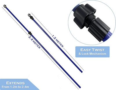 1 x Telescopic Extendable Clothes Line Prop