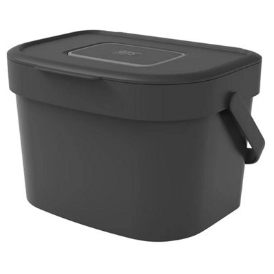 1 x Wall Mountable 6L Food Waste Kitchen Compost Caddy With Handle ...