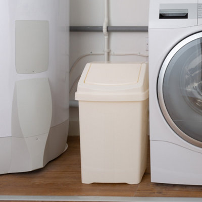 1 x Wham Casa 25L Swing Bin Soft Cream