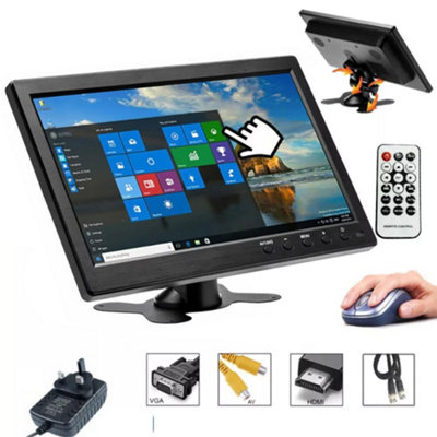 10.1" HD CCTV LCD Monitor PC Screen AV/RCA/VGA/HDMI/BNC Video Display w ...
