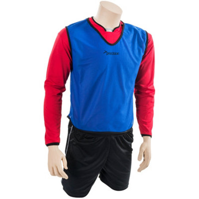 10-14 Years Youth Lightweight Sports Training Bib ROYAL BLUE Plain ...
