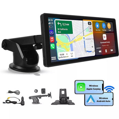 10.26 Inch 4K Touch Screen Car Bluetooth FM Wireless Apple CarPlay ...