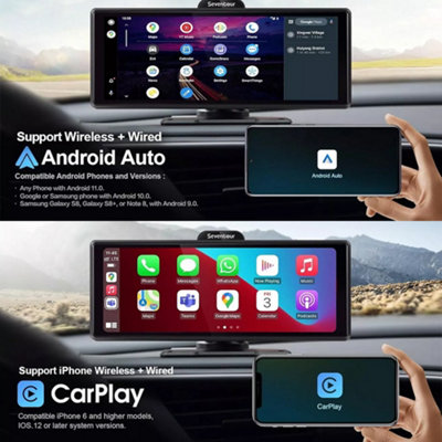 10.26 Inch 4K Touch Screen Car Bluetooth FM Wireless Apple CarPlay ...