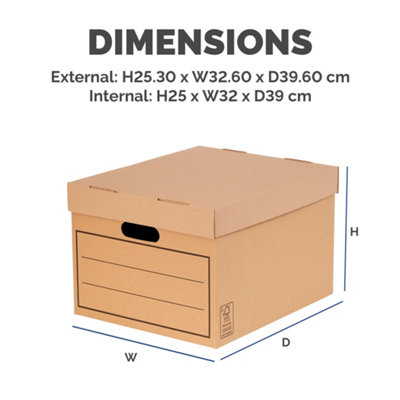 10 BANKERS BOX Multi Use Storage Boxes with Lids Cardboard Storage Box ...