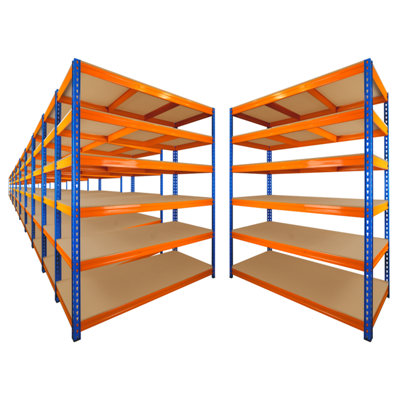 10 Bays of 6 Tier ULTRA HEAVY DUTY Storage Racking 1800h x 1500w x 600d ...