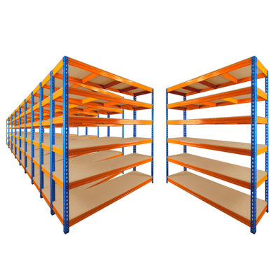 10 Bays of 6 Tier ULTRA HEAVY DUTY Storage Racking 1800h x 1800w x 450d ...