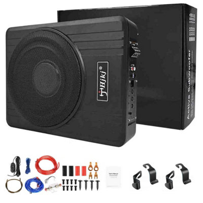10'' Car Underseat Slim Amplifier Subwoofer Audio Amp Sub Bass Box ...