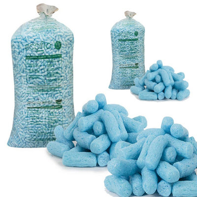 10 Cubic Eco Flo Biodegradable Blue Coloured Packing Peanuts Loose Fill ...