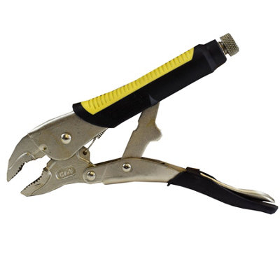 10" Curved Jaw Locking Pliers Adjustable Vise Vice Mole Grips Rubber ...